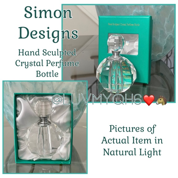 Simon Designs | Accents | Simon Design Crystal Perfume Bottle | Poshmark
